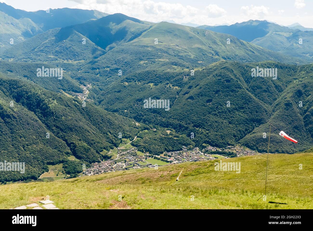 Switzerland: view from the Monte Tamaro cable car Stock Photo - Alamy
