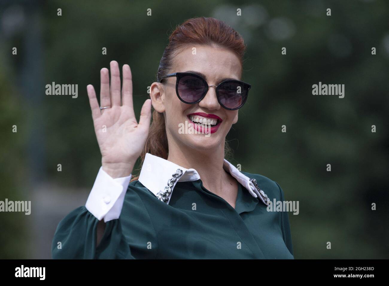 Giulia Di Quilio arriving at the Excelsior Hotel as part of the 78th ...