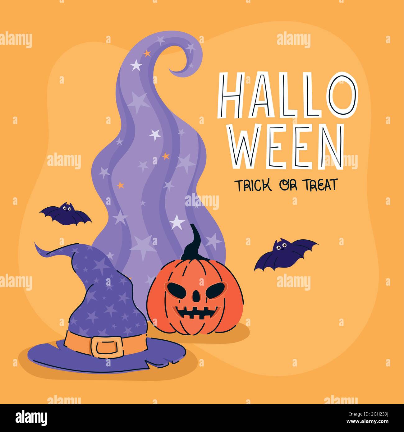 cute halloween poster Stock Vector Image & Art - Alamy