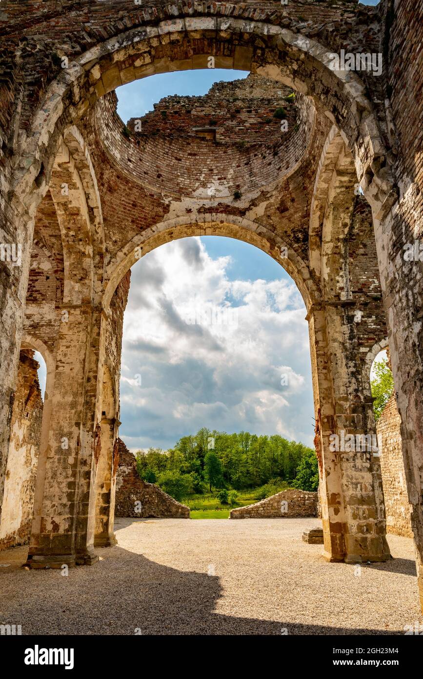 Nervesa, abbazia Sant'Eustacchio Stock Photo - Alamy
