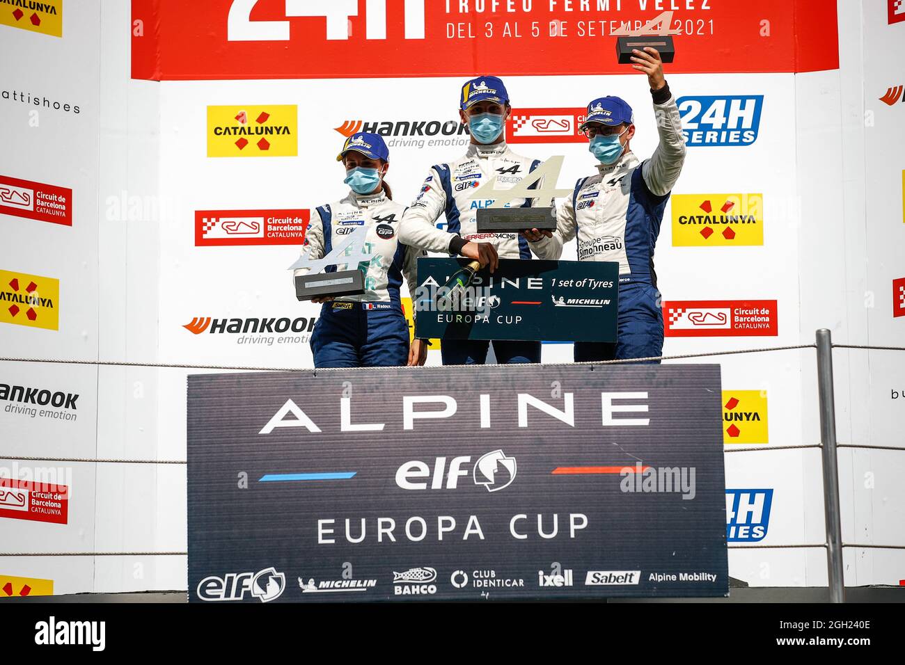 Race 2 podium junior DE WILDE Ugo (BEL), Herrero Racing, Alpine elf ...