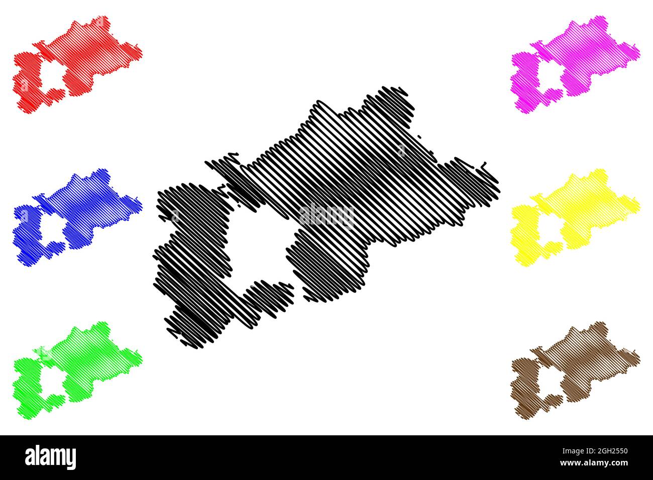 Rhein-Sieg district (Federal Republic of Germany, State of North Rhine-Westphalia, NRW, Cologne ...