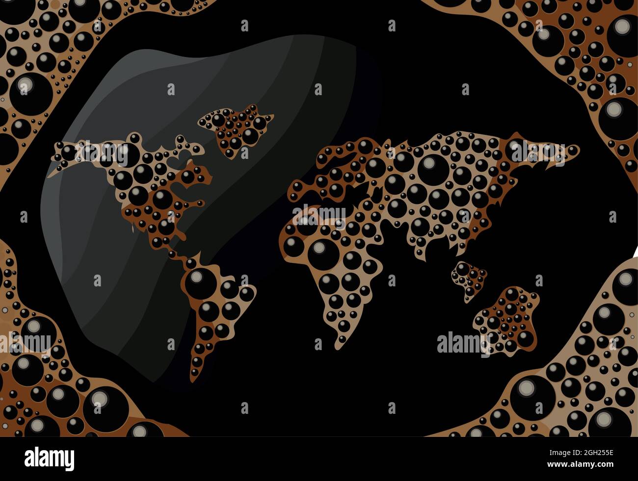 coffee map design Stock Vector Image & Art - Alamy
