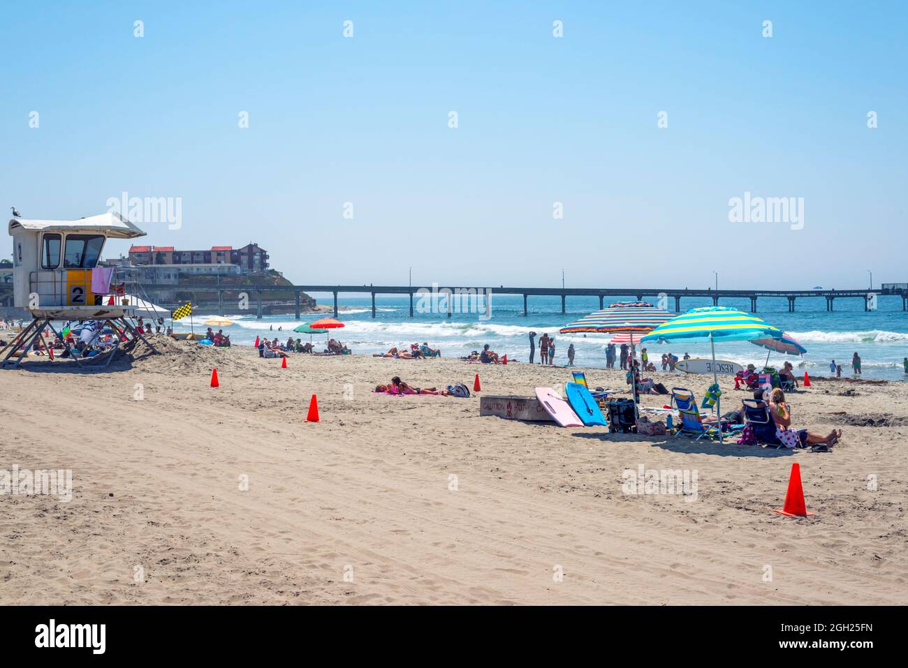 Summer afternoon at Ocean Beach. San Diego, CA, USA Stock Photo - Alamy