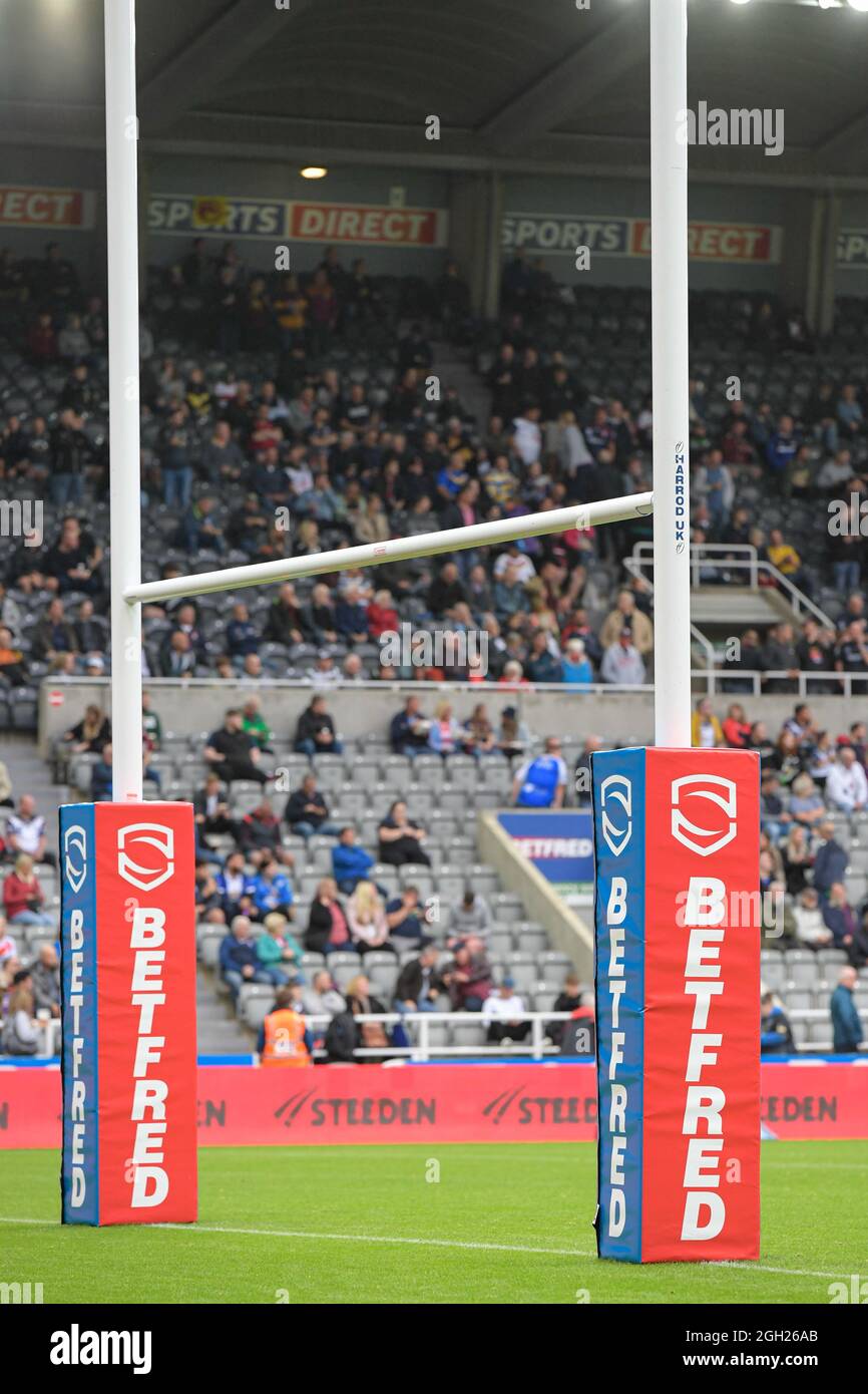 Newcastle, UK. 04th Sep, 2021. The Betfred post pads in use at Magic ...