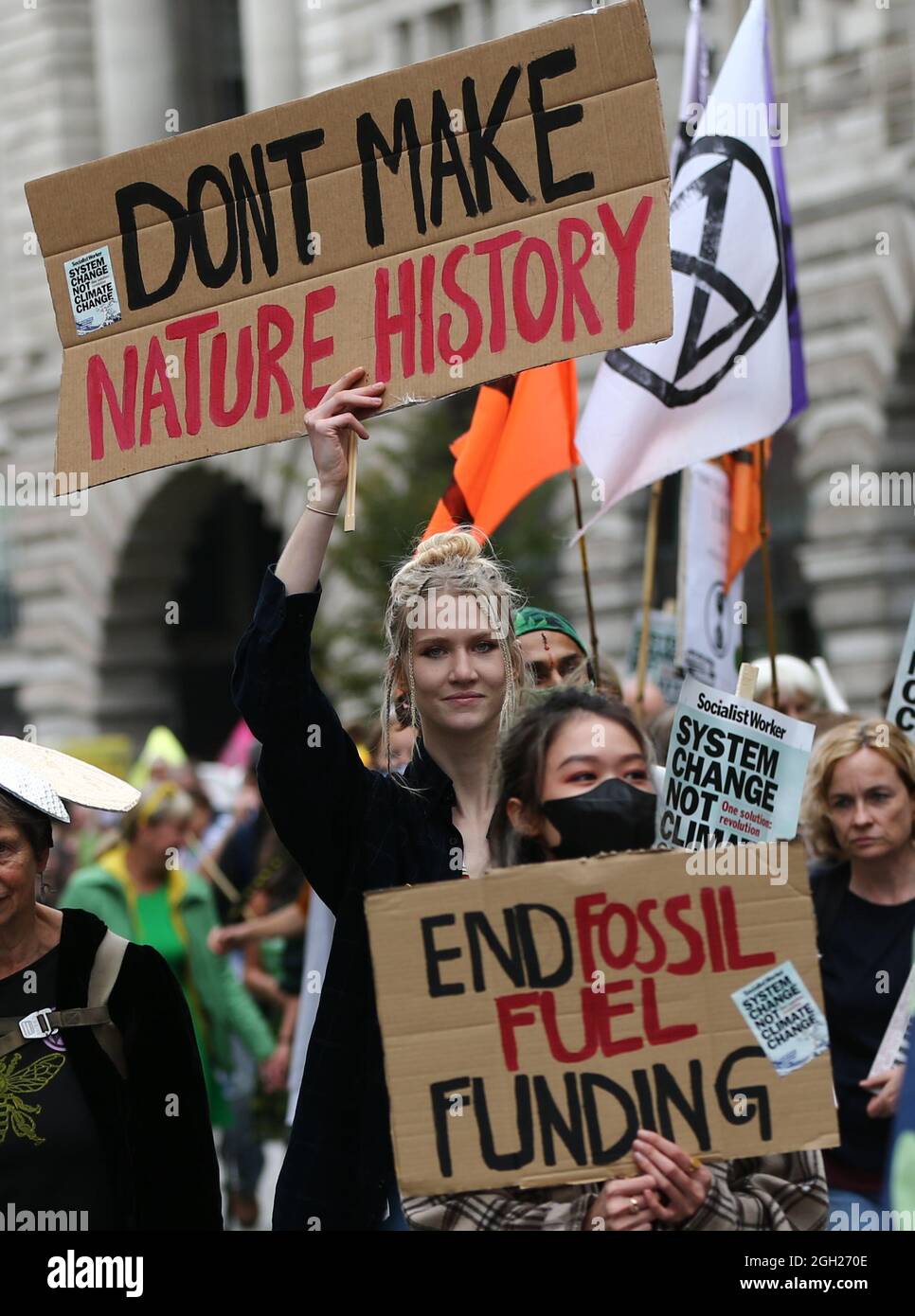 London, England, UK. 4th Sep, 2021. Climate change campaign group ...