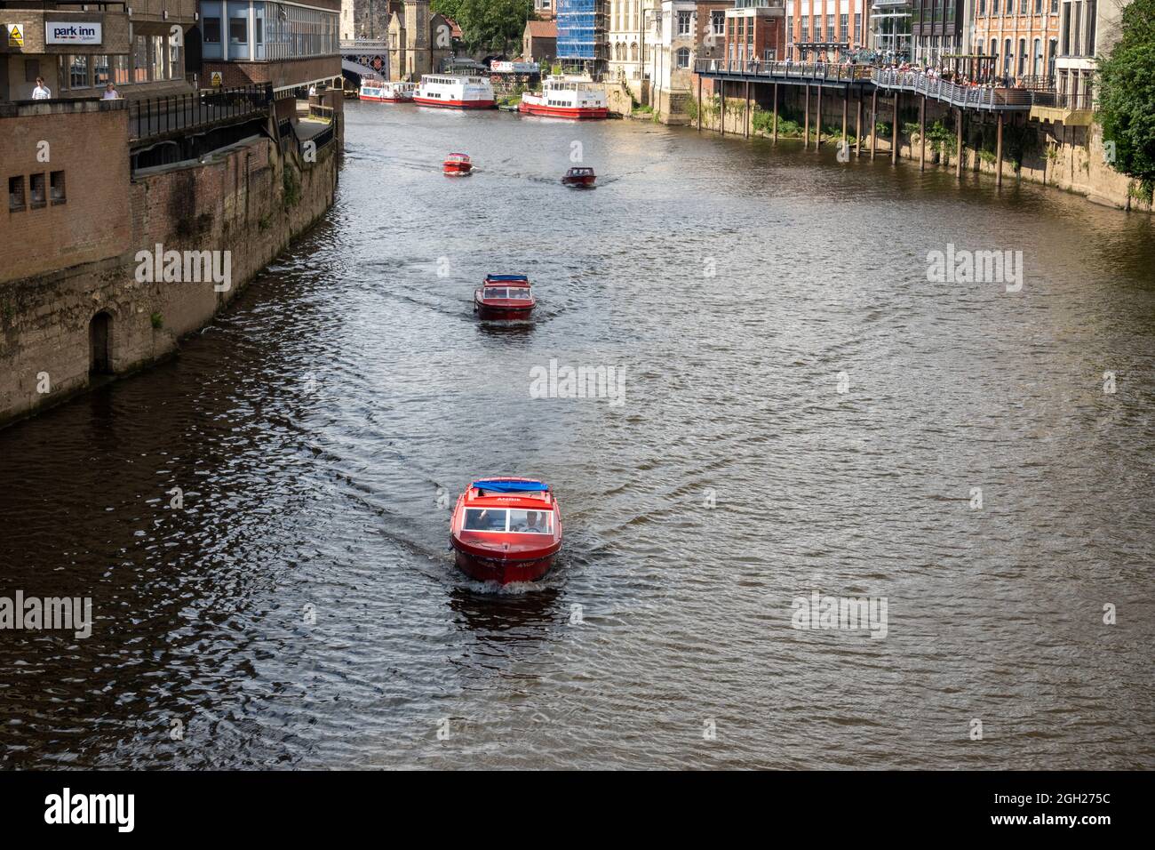 River boats on the River Ouse, York, Yorkshire Stock Photo - Alamy