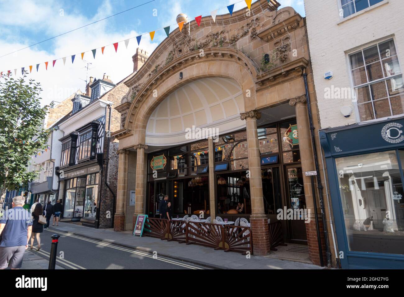 Cosy Club Restaurant, York, Yorkshire Stock Photo - Alamy