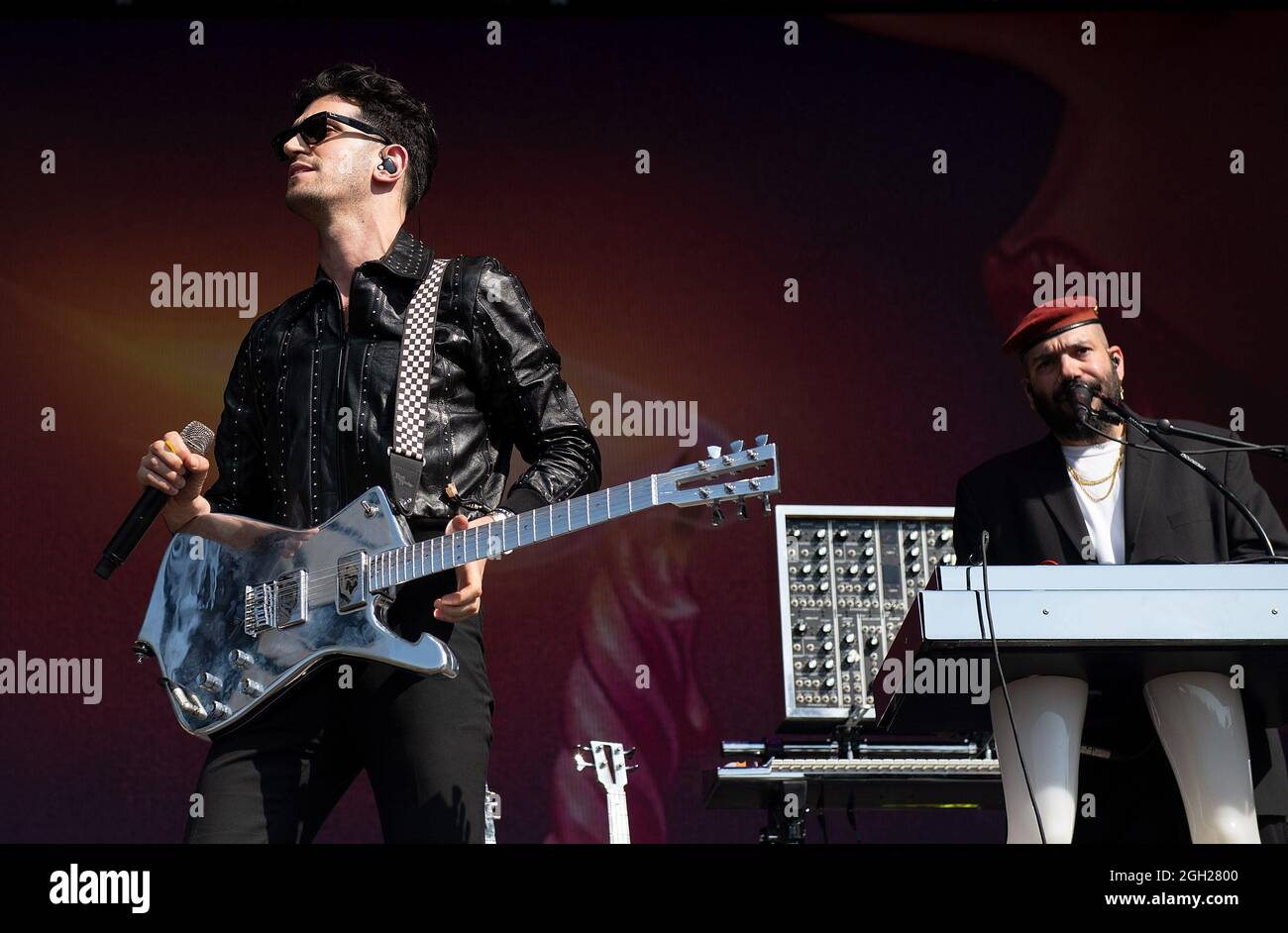 David Macklovitch and Patrick Gemayel of Chromeo performs at the 2021 ...