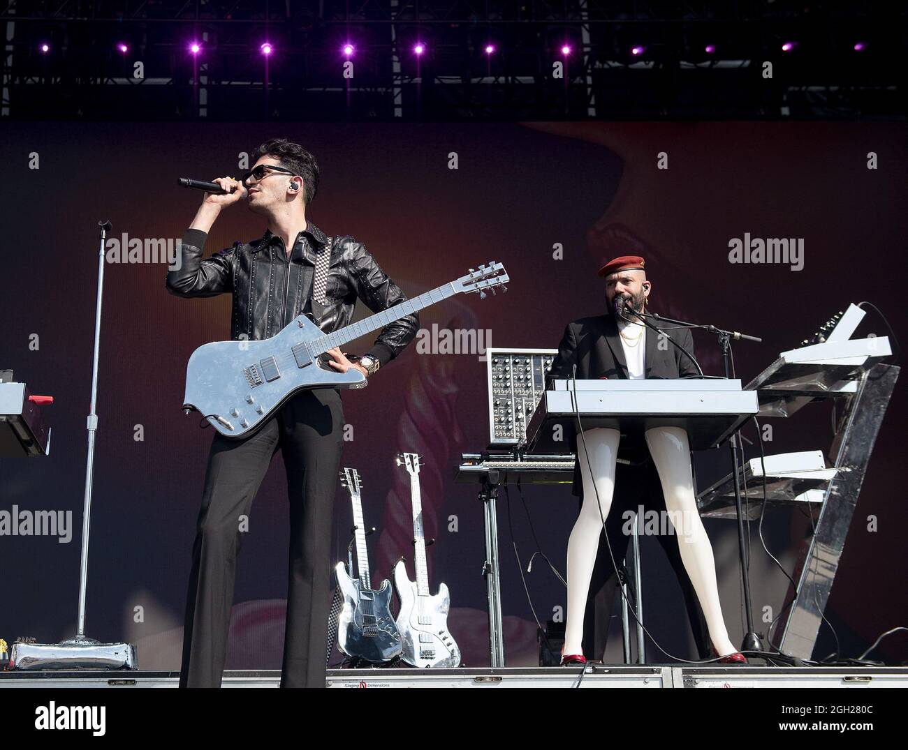 David Macklovitch and Patrick Gemayel of Chromeo performs at the 2021 ...