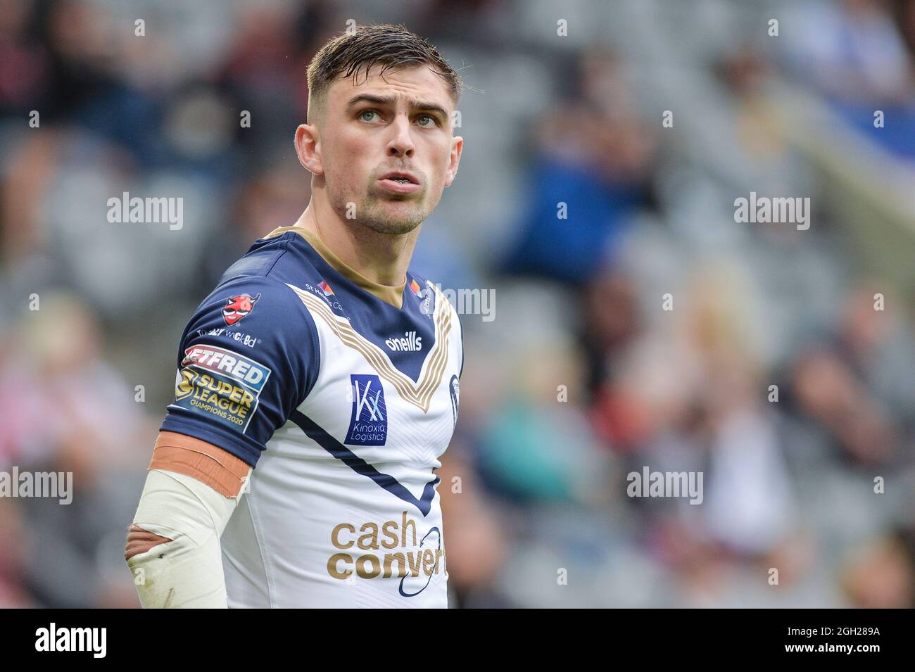 Newcastle, England - 4 September 2021 - Lewis Dodd of St Helens during ...