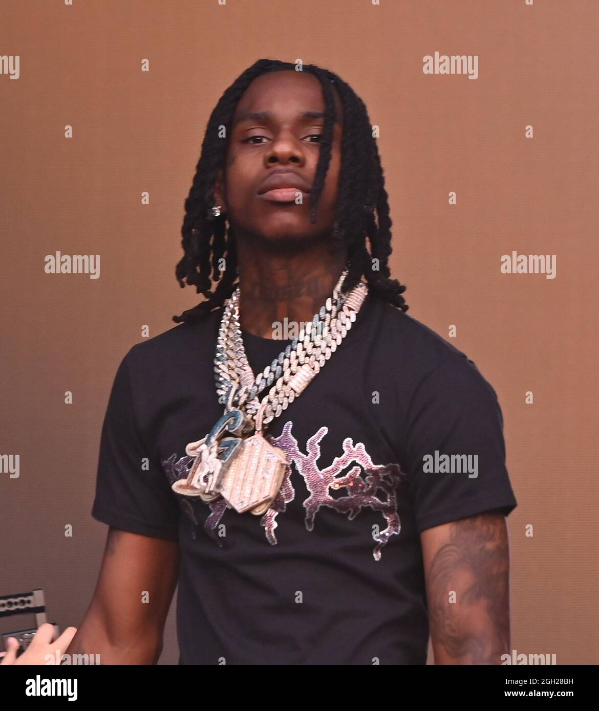 Napa, USA. 03rd Sep, 2021. Rapper Polo G performs at the 2021 ...