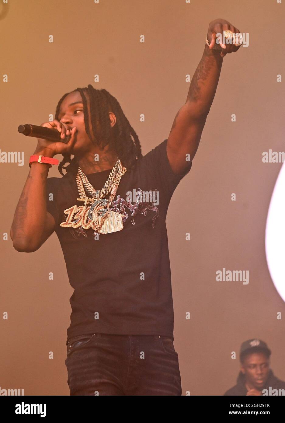 Rapper Polo G performs at the 2021 BottleRock Napa Valley Music ...