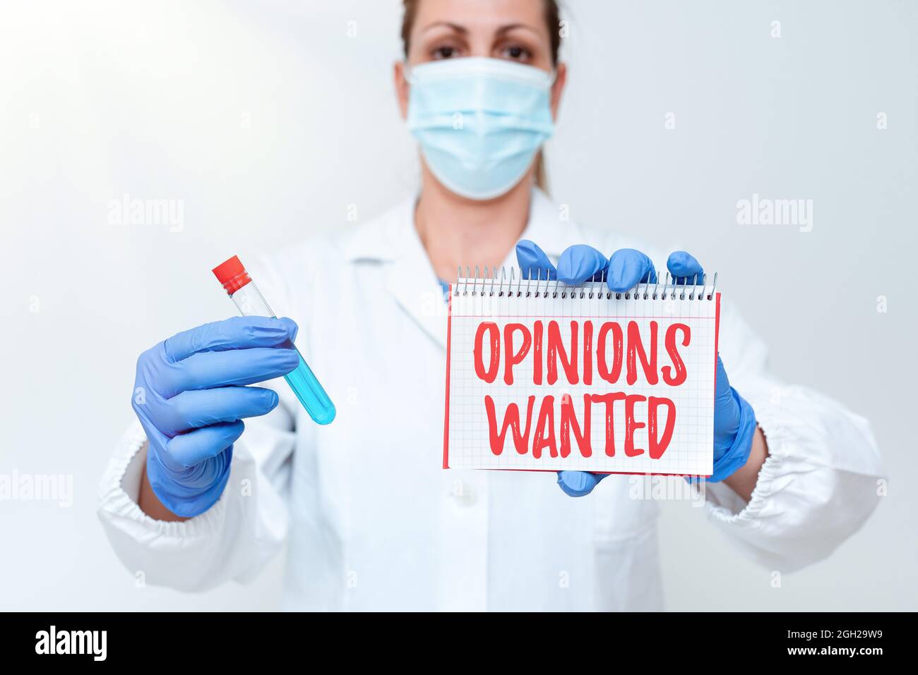 Sign displaying Opinions Wanted. Internet Concept judgment or advice by ...
