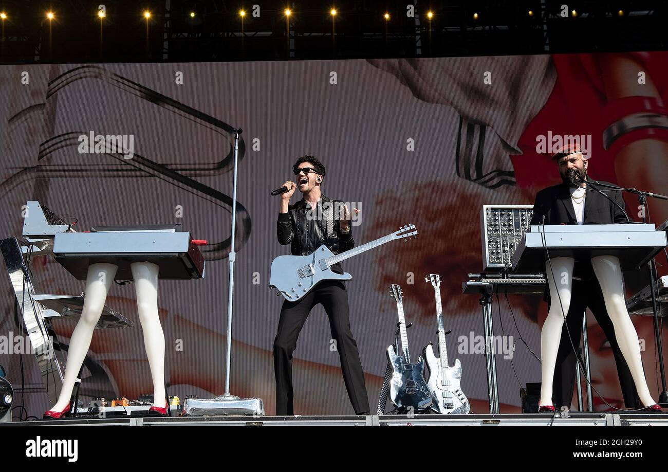David Macklovitch and Patrick Gemayel of Chromeo performs at the 2021 ...
