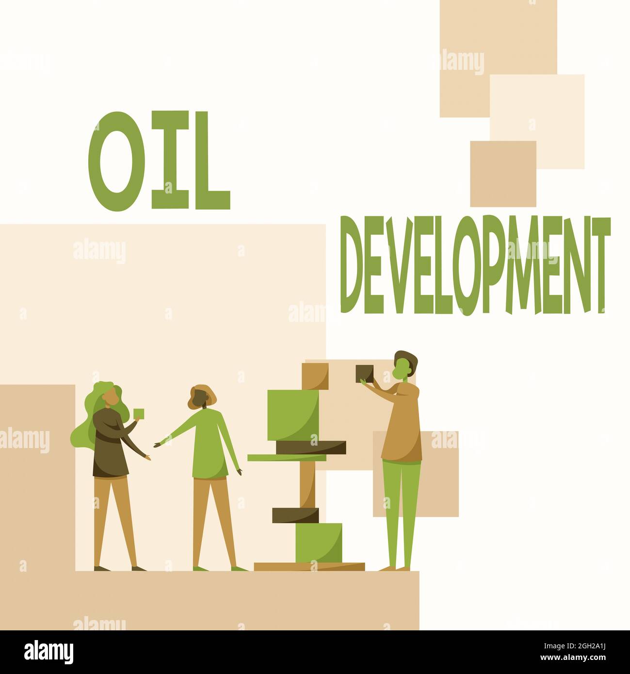 Conceptual display Oil Development. Business approach act or process of ...