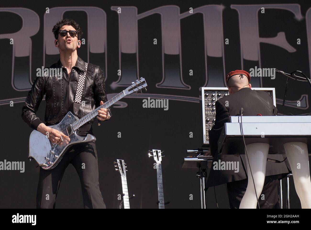 David Macklovitch and Patrick Gemayel of Chromeo performs at the 2021 ...