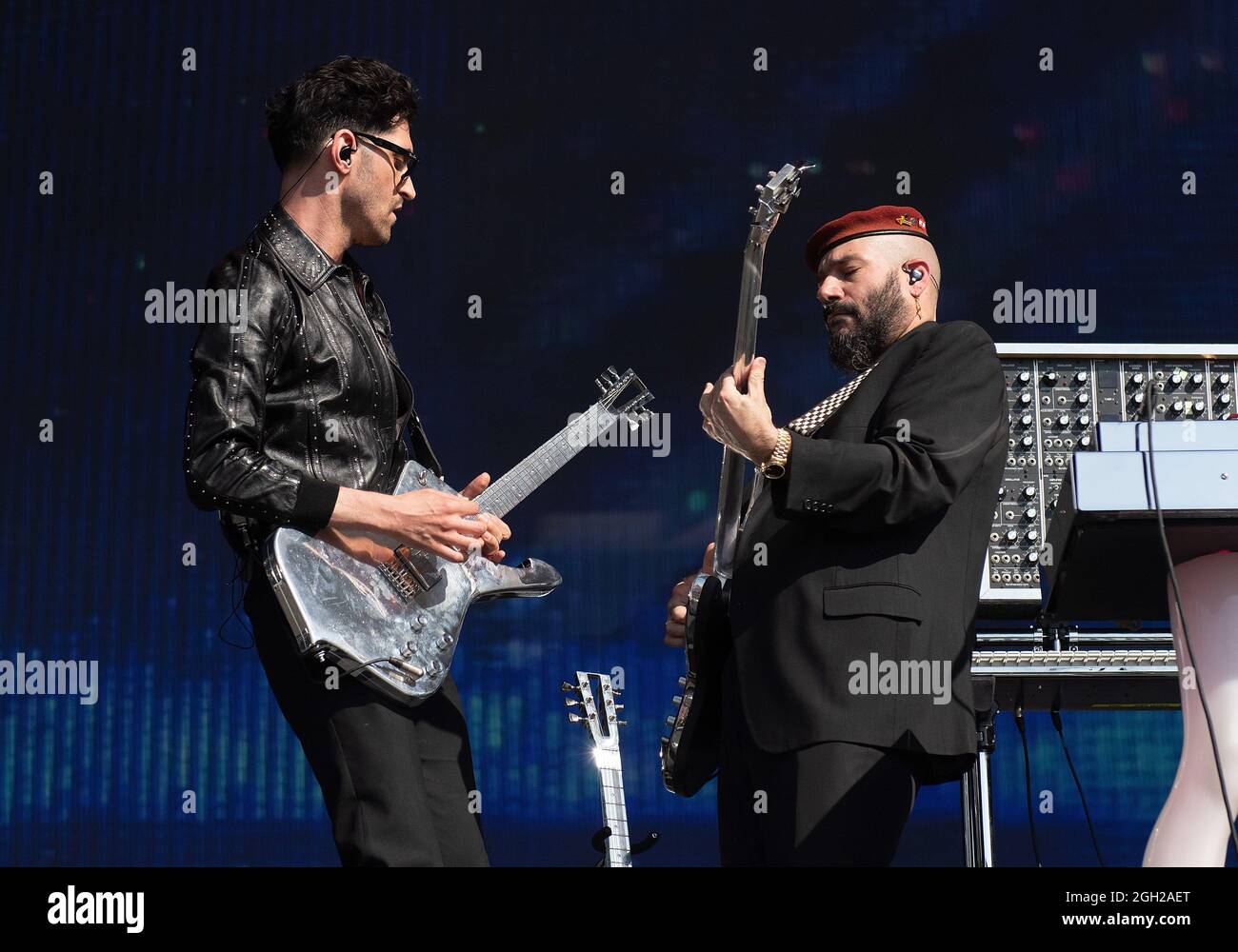 David Macklovitch and Patrick Gemayel of Chromeo performs at the 2021 ...