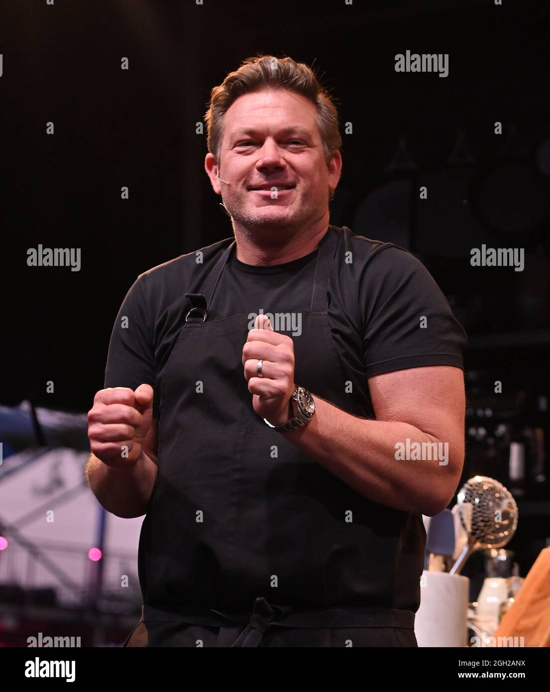 Chef Tyler Florence attends the William Sonoma Culinary Stage at the ...