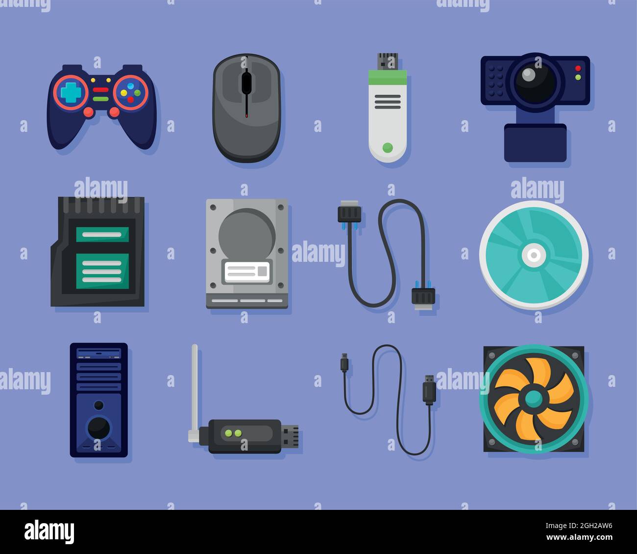 computer system icon collection Stock Vector Image & Art - Alamy