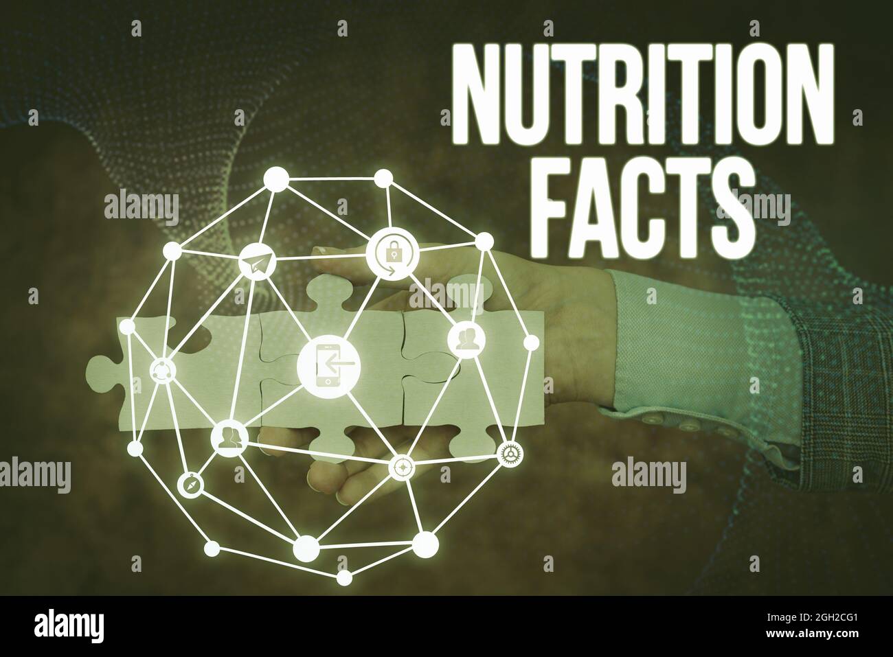 Writing displaying text Nutrition Facts. Business overview detailed ...