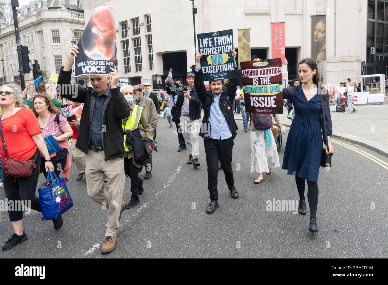 04 September 2021. London, UK. Photo by Ray Tang. Protesters take part ...