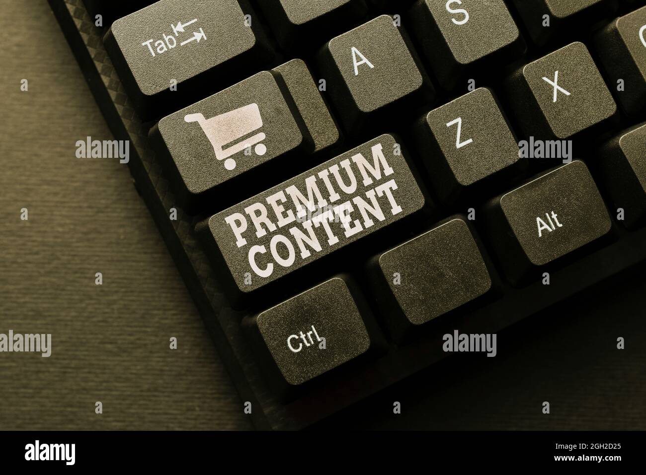Hand writing sign Premium Content, Word Written on higher quality or ...