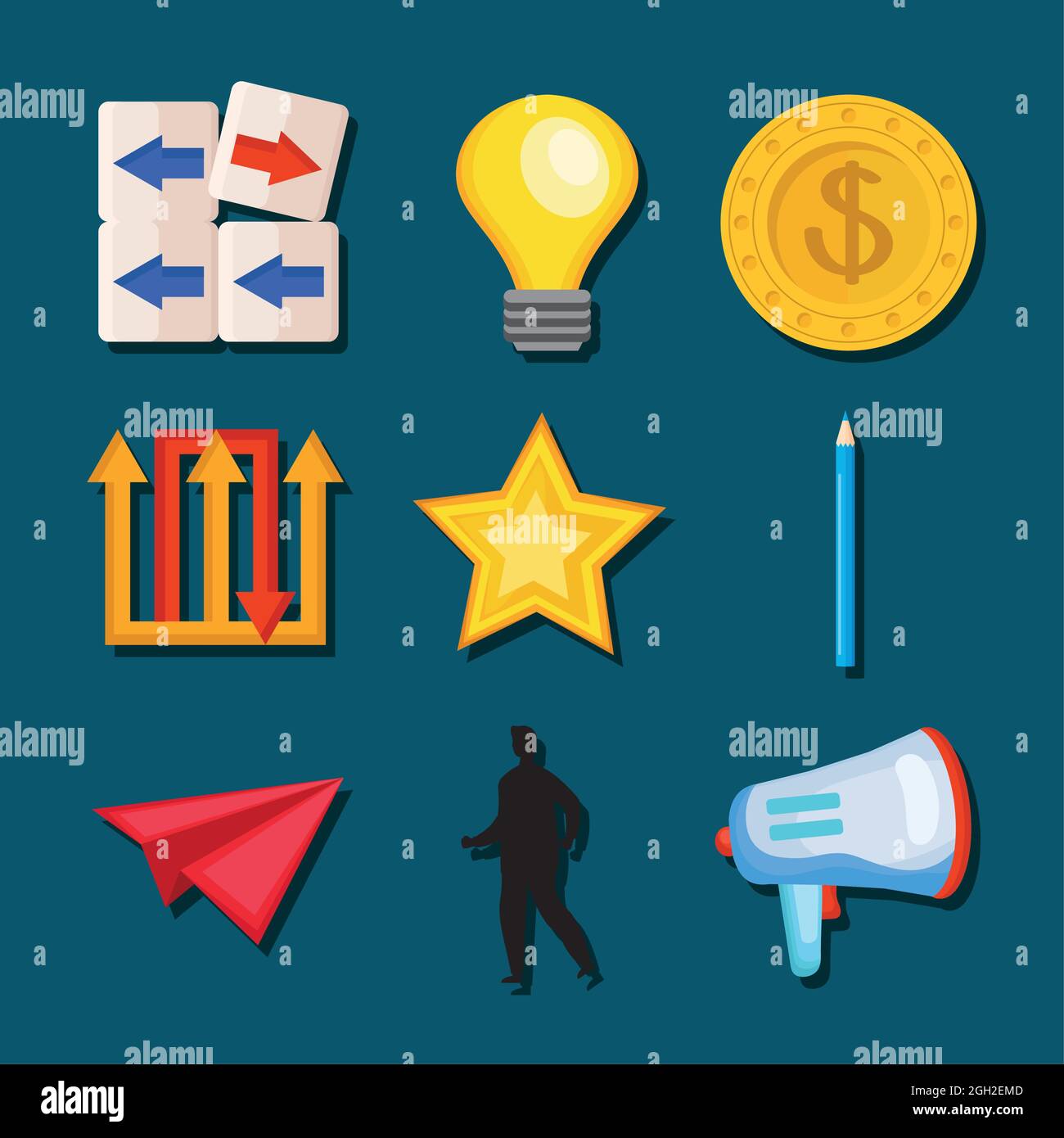 Disrupting symbol group Stock Vector Image & Art - Alamy