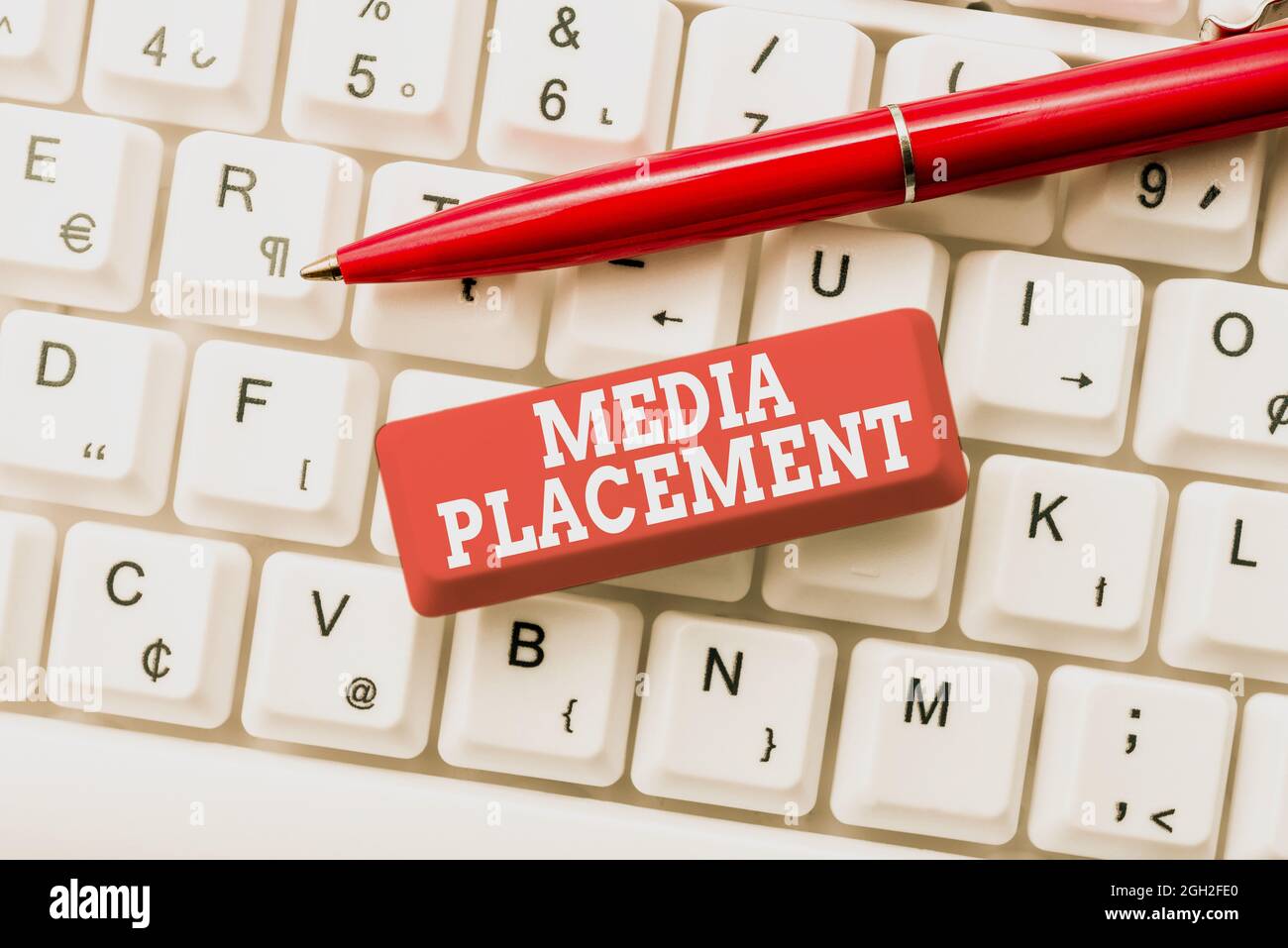 Conceptual caption Media Placement, Business showcase the method of ... Conceptual caption Media Placement, Business showcase the method of ...