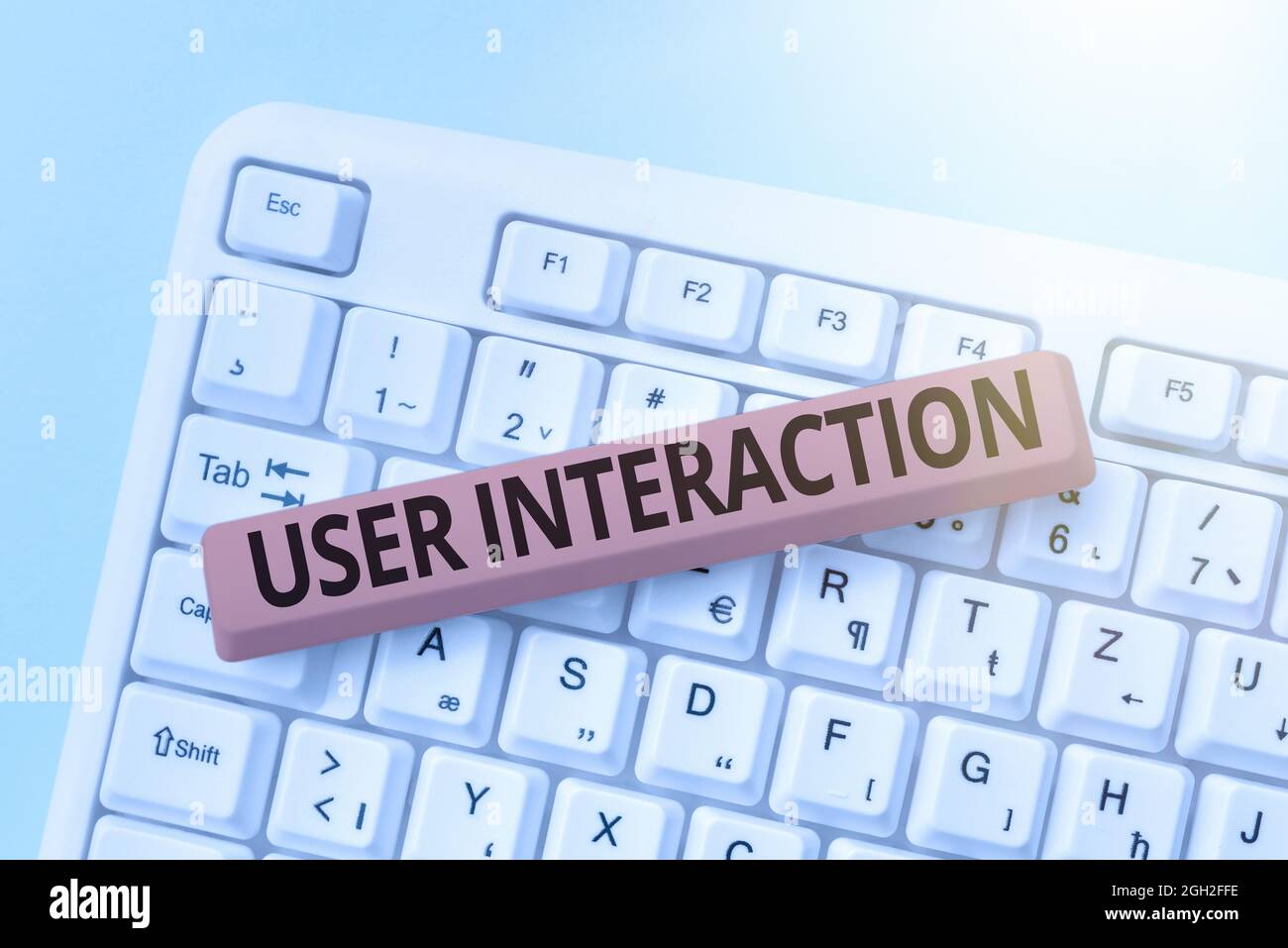 Hand writing sign User Interaction. Business concept the conduit ...