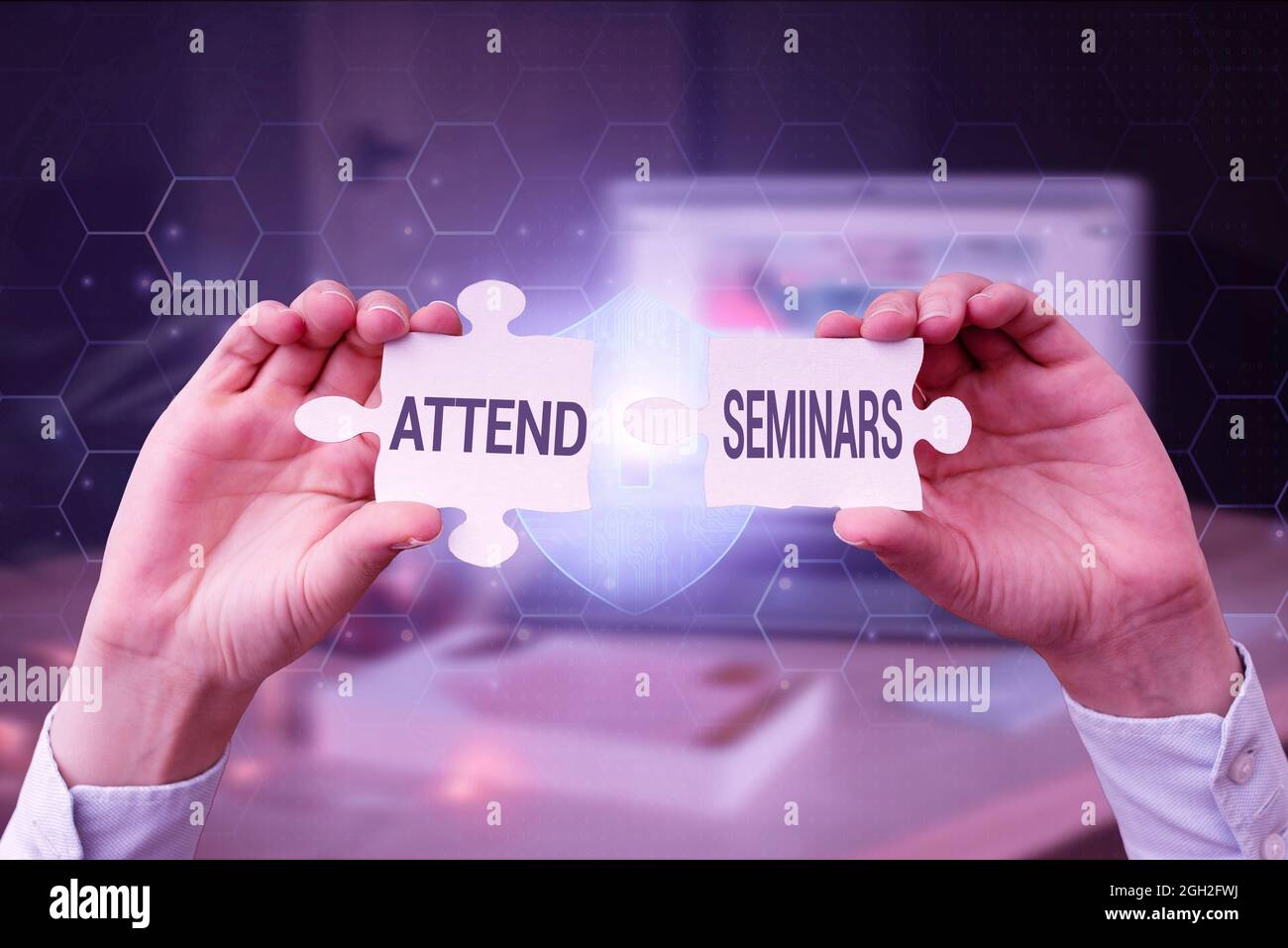 Hand writing sign Attend Seminars. Word for gathering of showing for ...