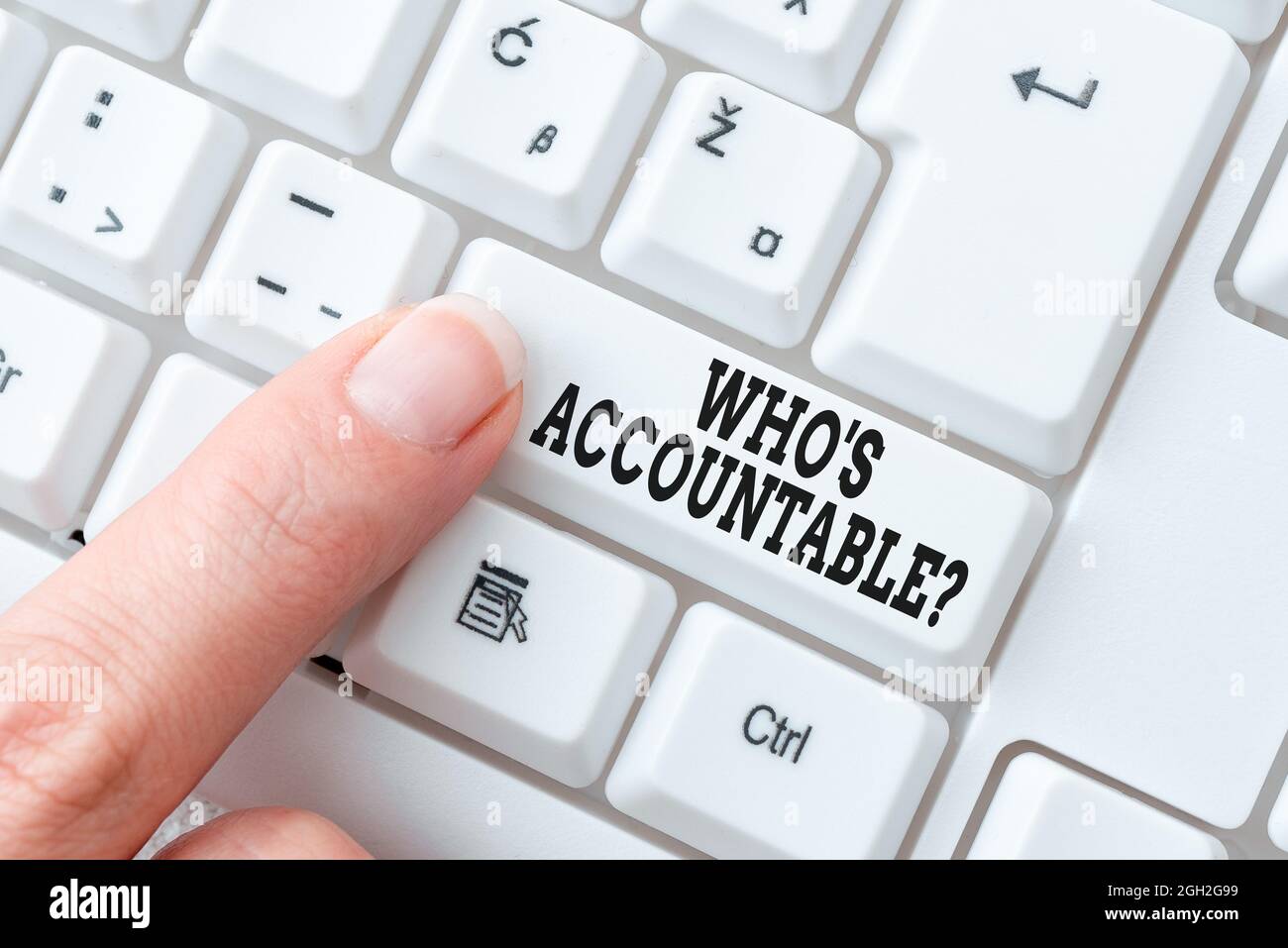 Conceptual caption Who S Accountable. Internet Concept answerable for something within one s is ...