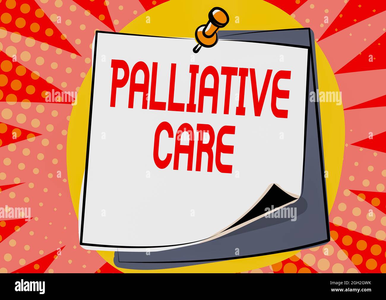 Sign displaying Palliative Care. Business showcase specialized medical ...