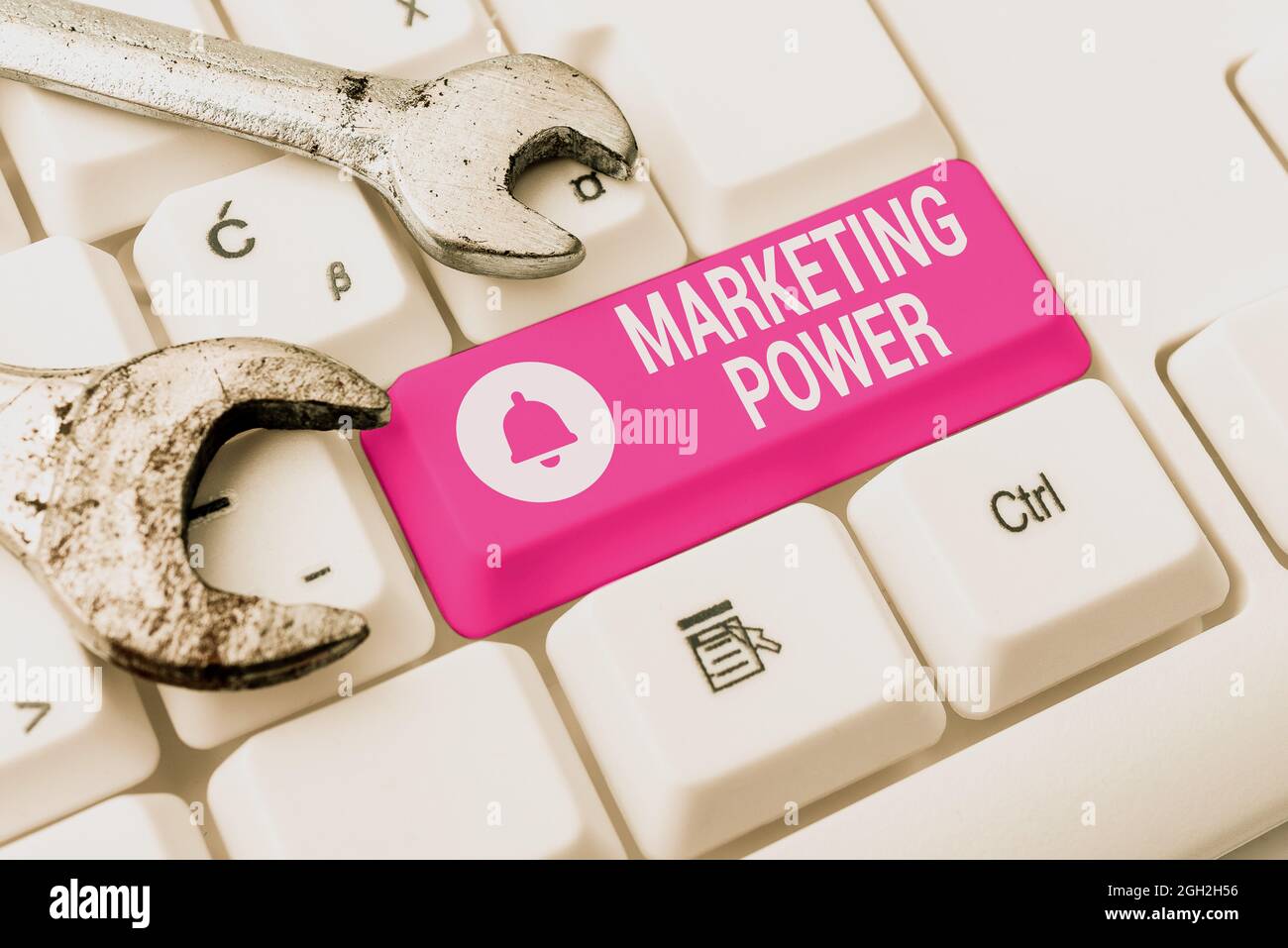 Writing displaying text Marketing Power. Business idea ability of a ...