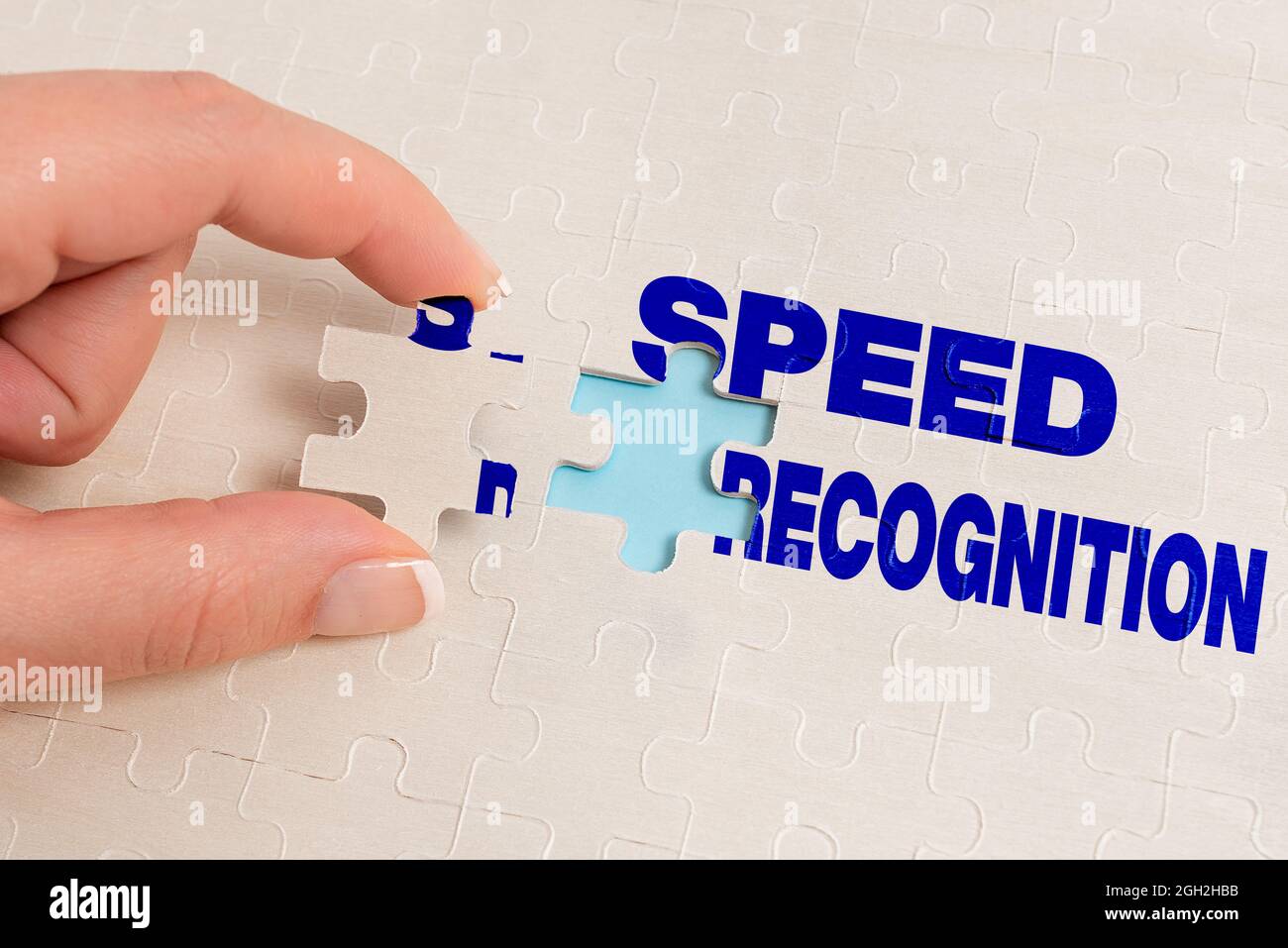 Text caption presenting Speed Recognition. Business concept technology ...