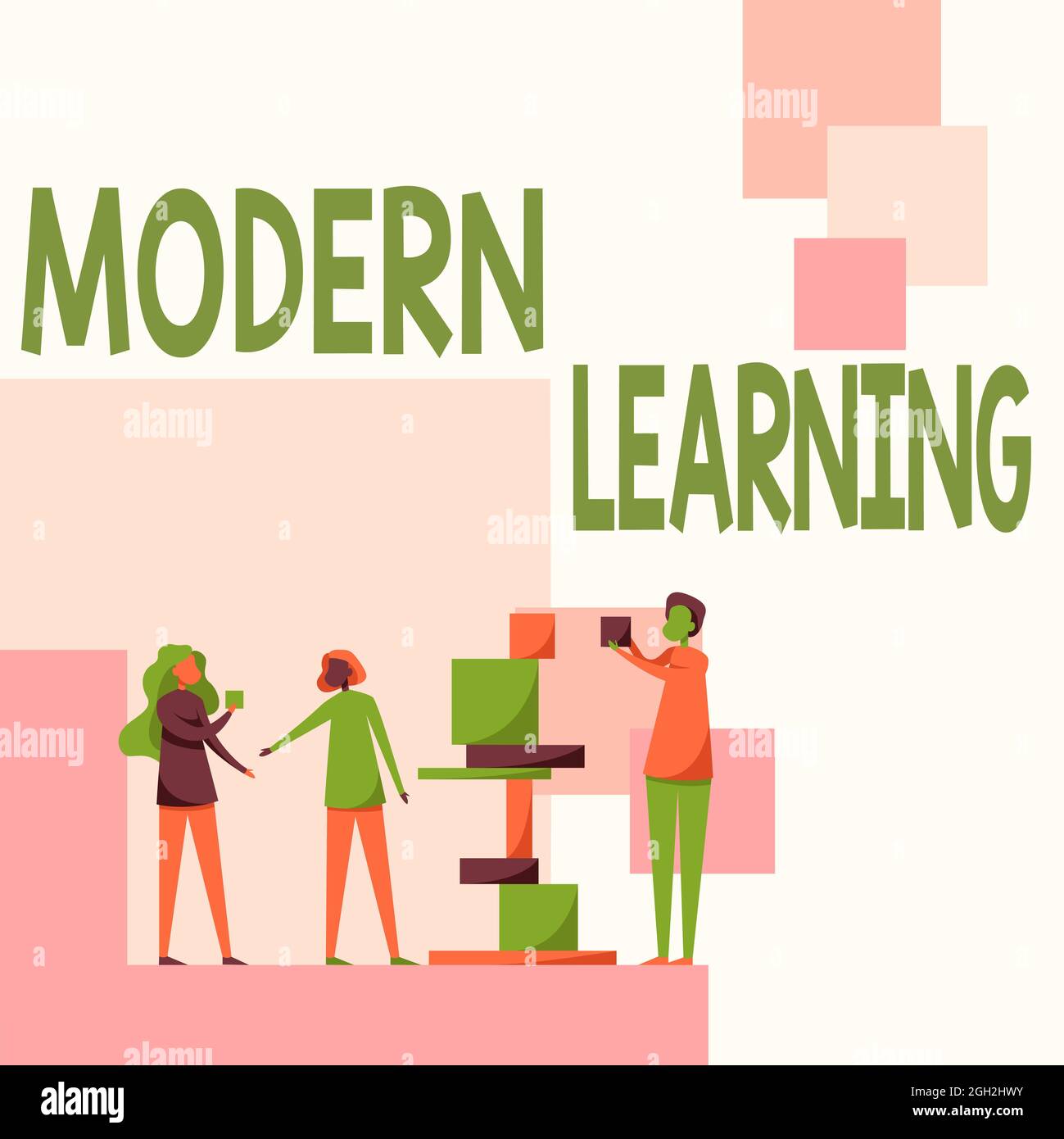 Sign displaying Modern Learning. Concept meaning flexible and agile ...