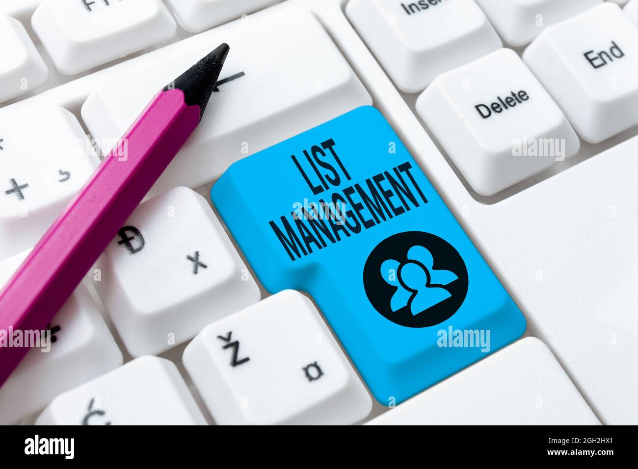 Text showing inspiration List Management. Business overview company or ...