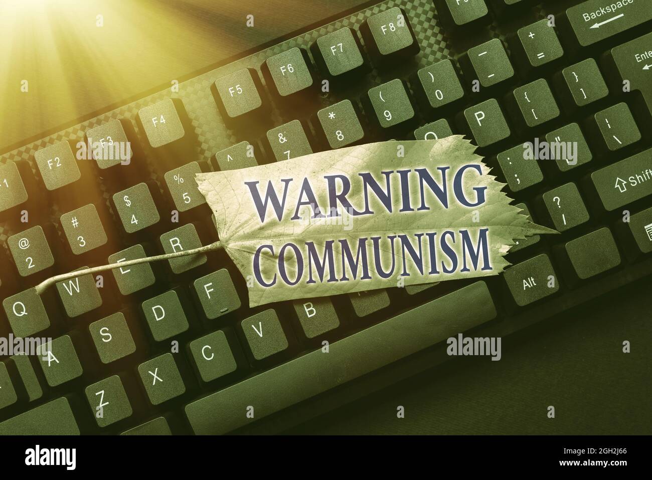 Conceptual display Warning Communism. Business showcase economic system ...
