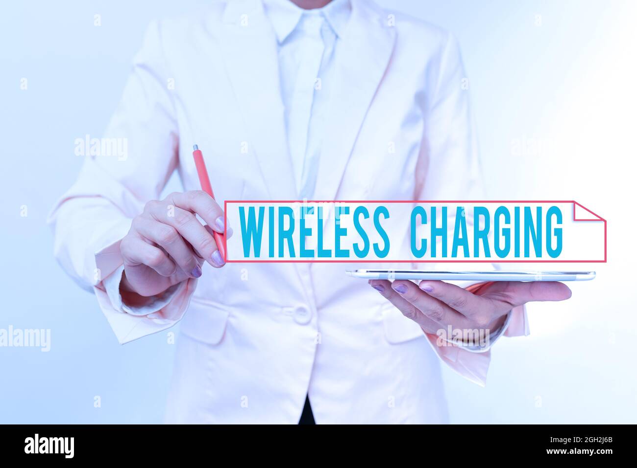 Text showing inspiration Wireless Charging. Internet Concept methods of ...