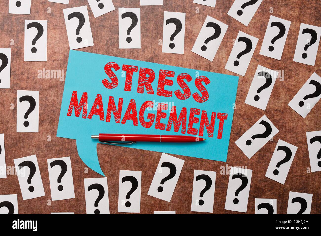 Text caption presenting Stress Management. Business approach learning ...