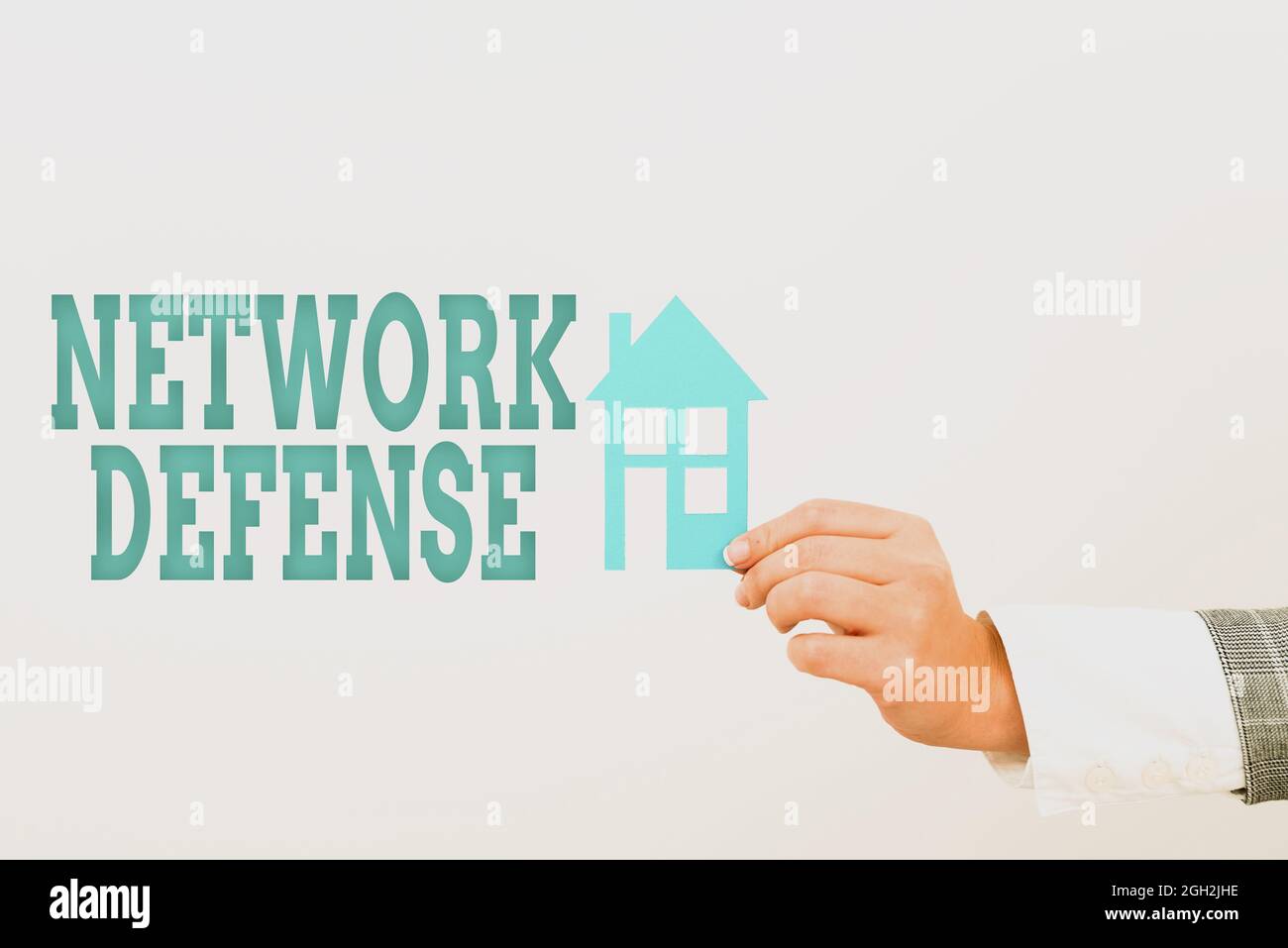 Sign displaying Network Defense. Business overview easures to protect ...
