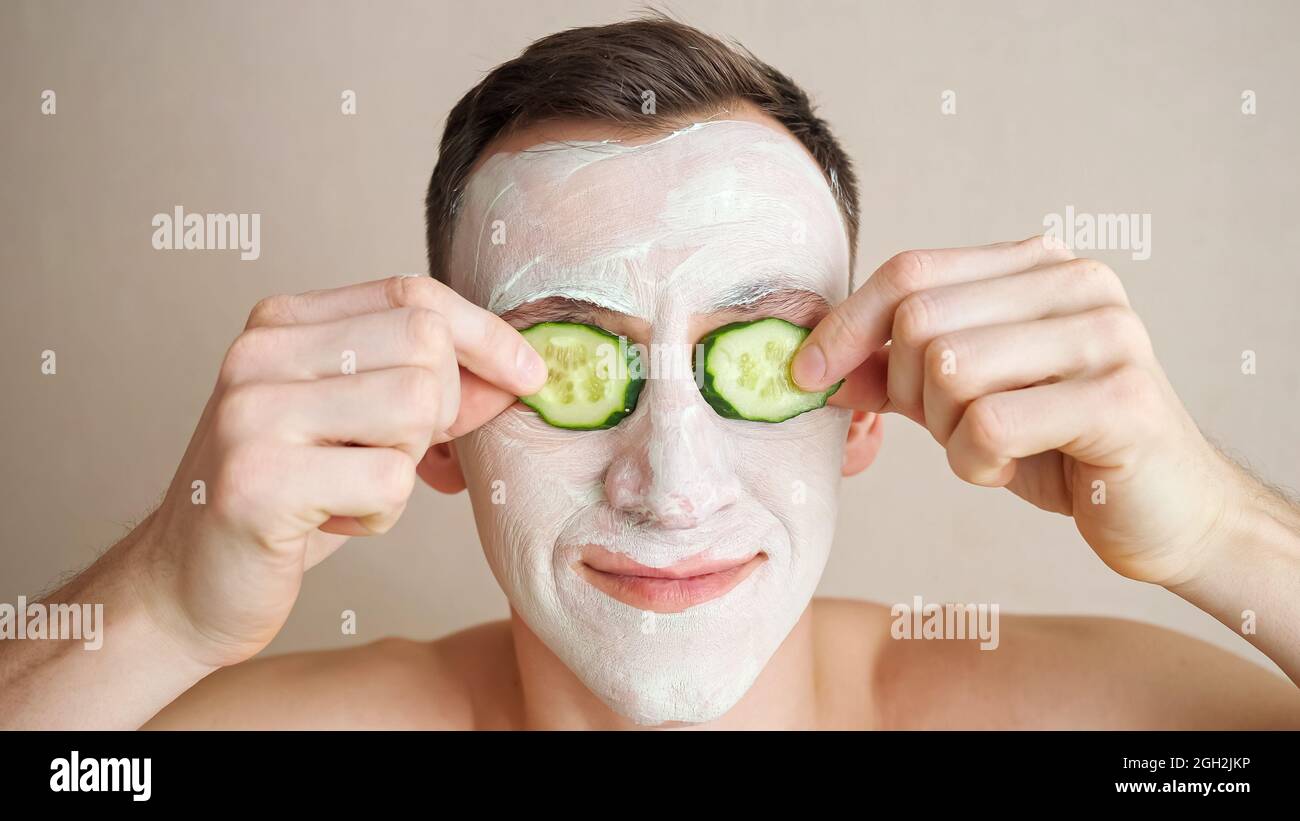 Cucumber eyes man hi-res stock photography and images - Alamy
