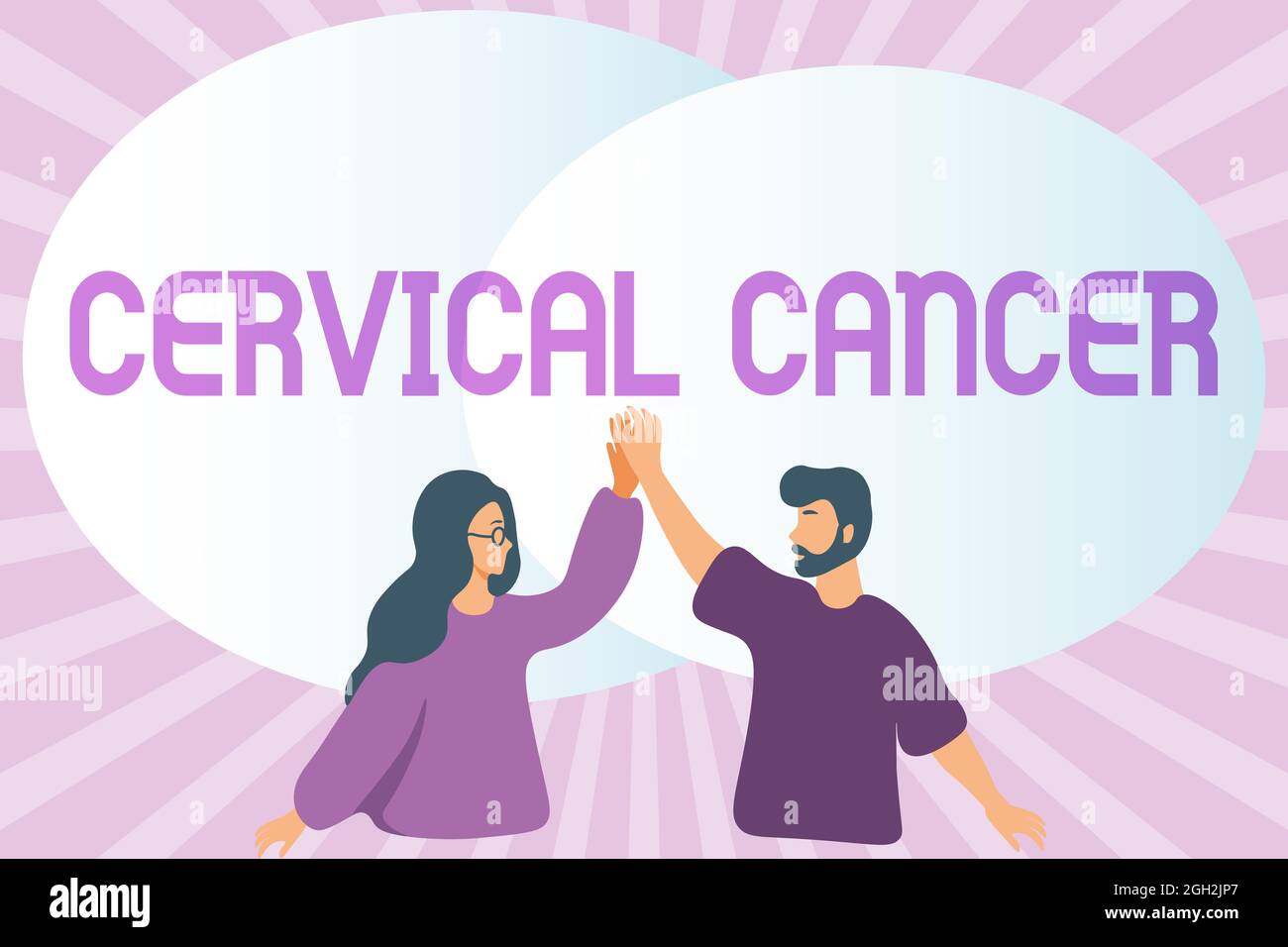 Text showing inspiration Cervical Cancer. Conceptual photo type of ...