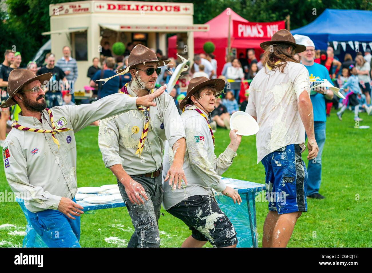 Custard pie throwing coxheath hi-res stock photography and images - Alamy