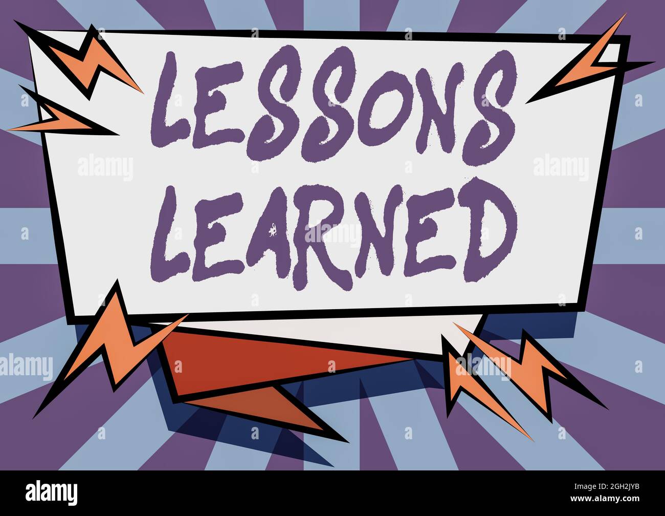 Handwriting text Lessons Learned. Business idea the knowledge or ...