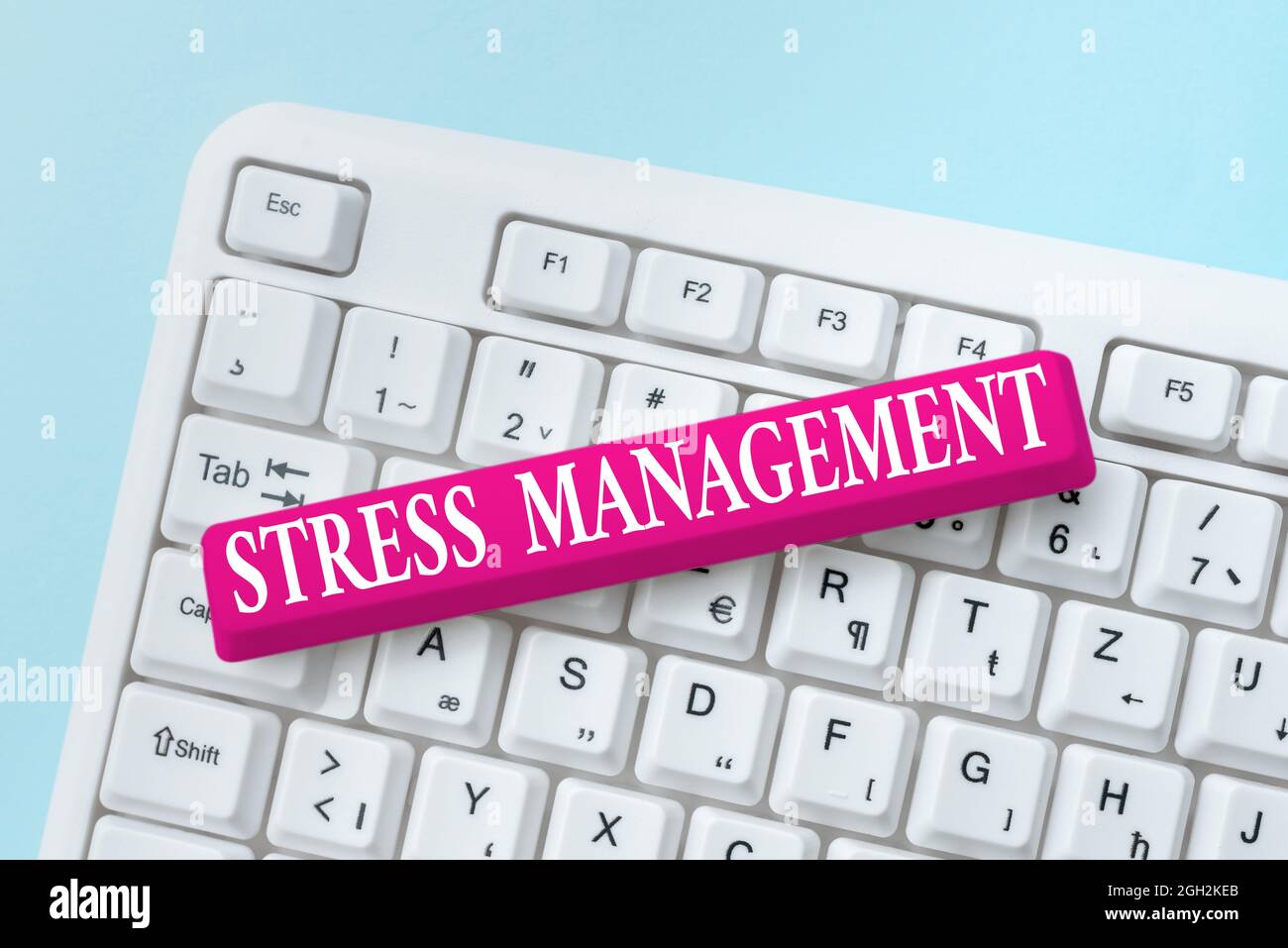 Text showing inspiration Stress Management. Word for learning ways of ...
