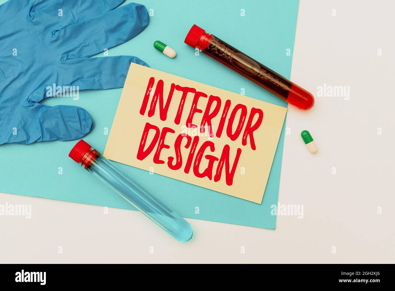 Sign displaying Interior Design. Business concept the art of designing ...