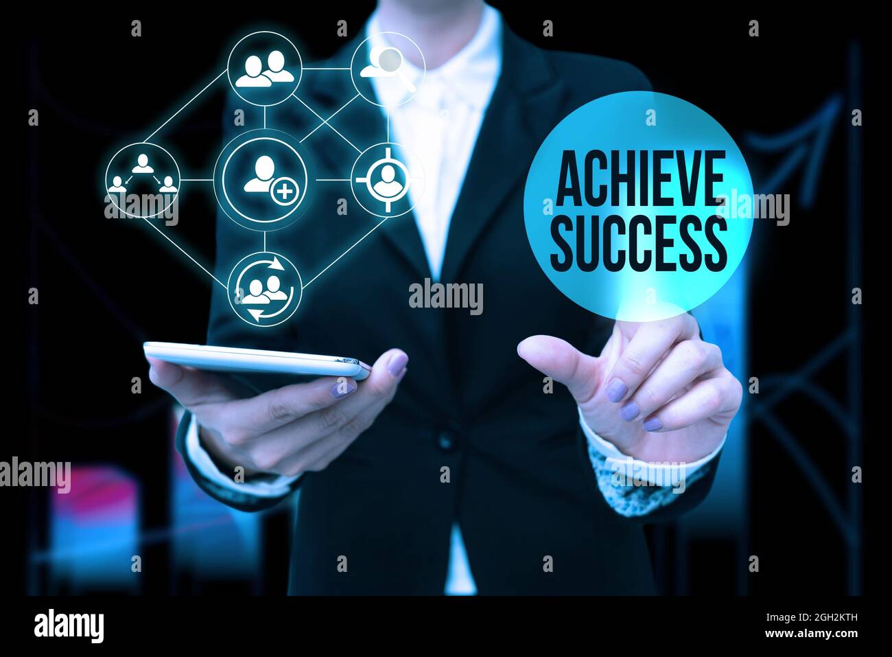 Sign displaying Achieve Success. Word Written on to attain a desired ...
