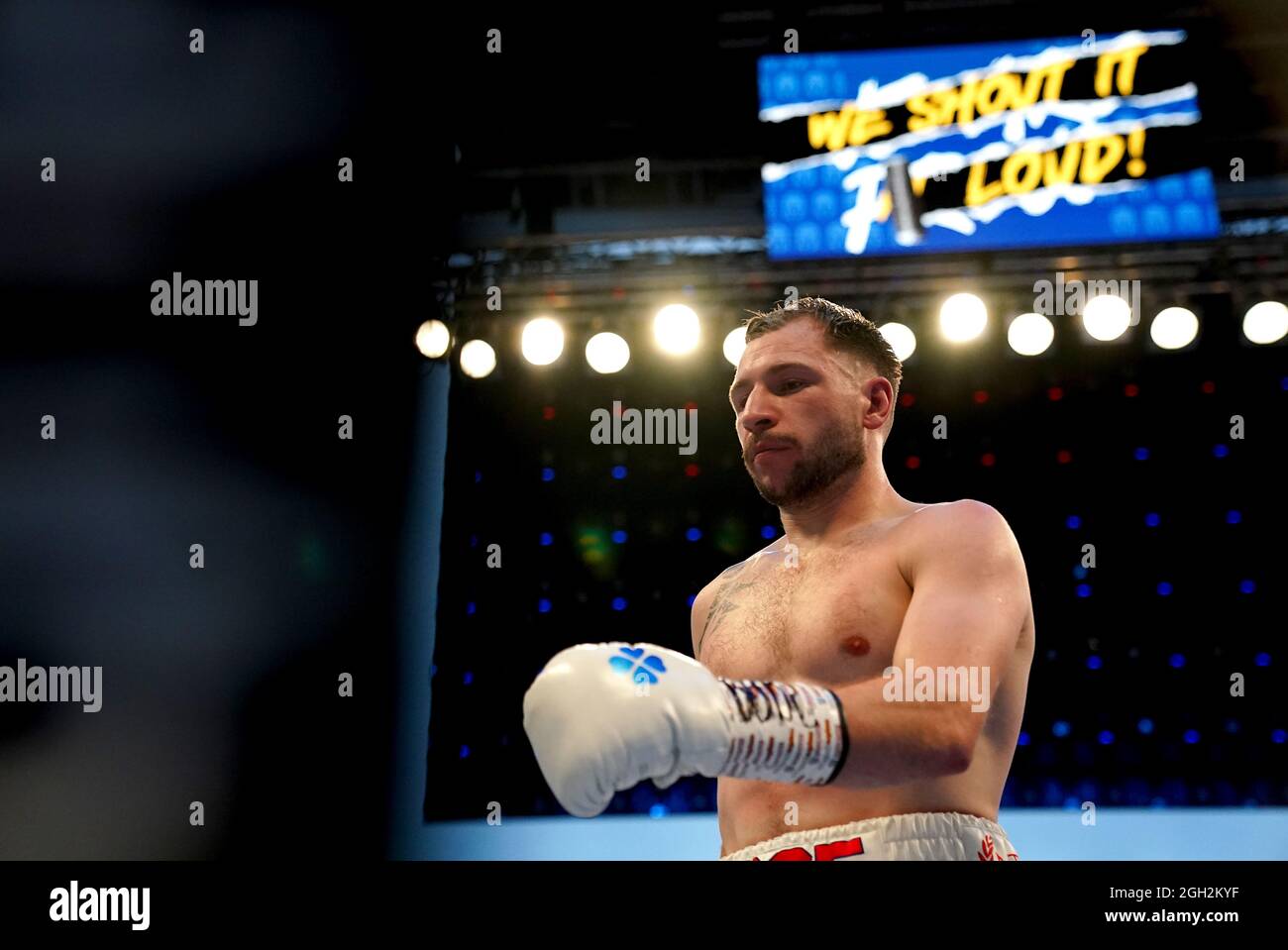 Maxi Hughes before the fight against Jovanni Straffon in their IBO ...