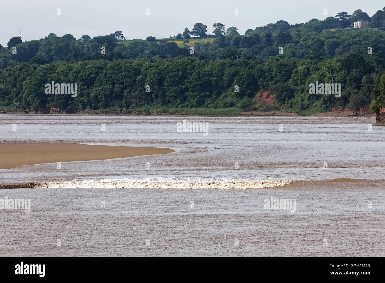 The Severn Bore viewed from Broadoak Stock Photo - Alamy